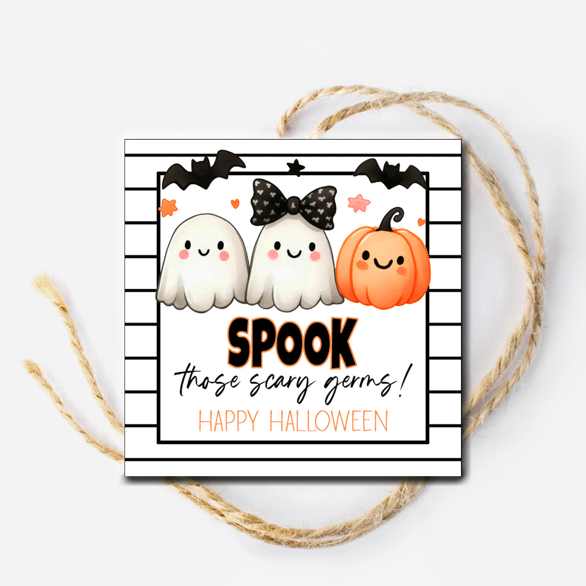 Scary Germs Halloween Instant Download Tag – wacky-kracker