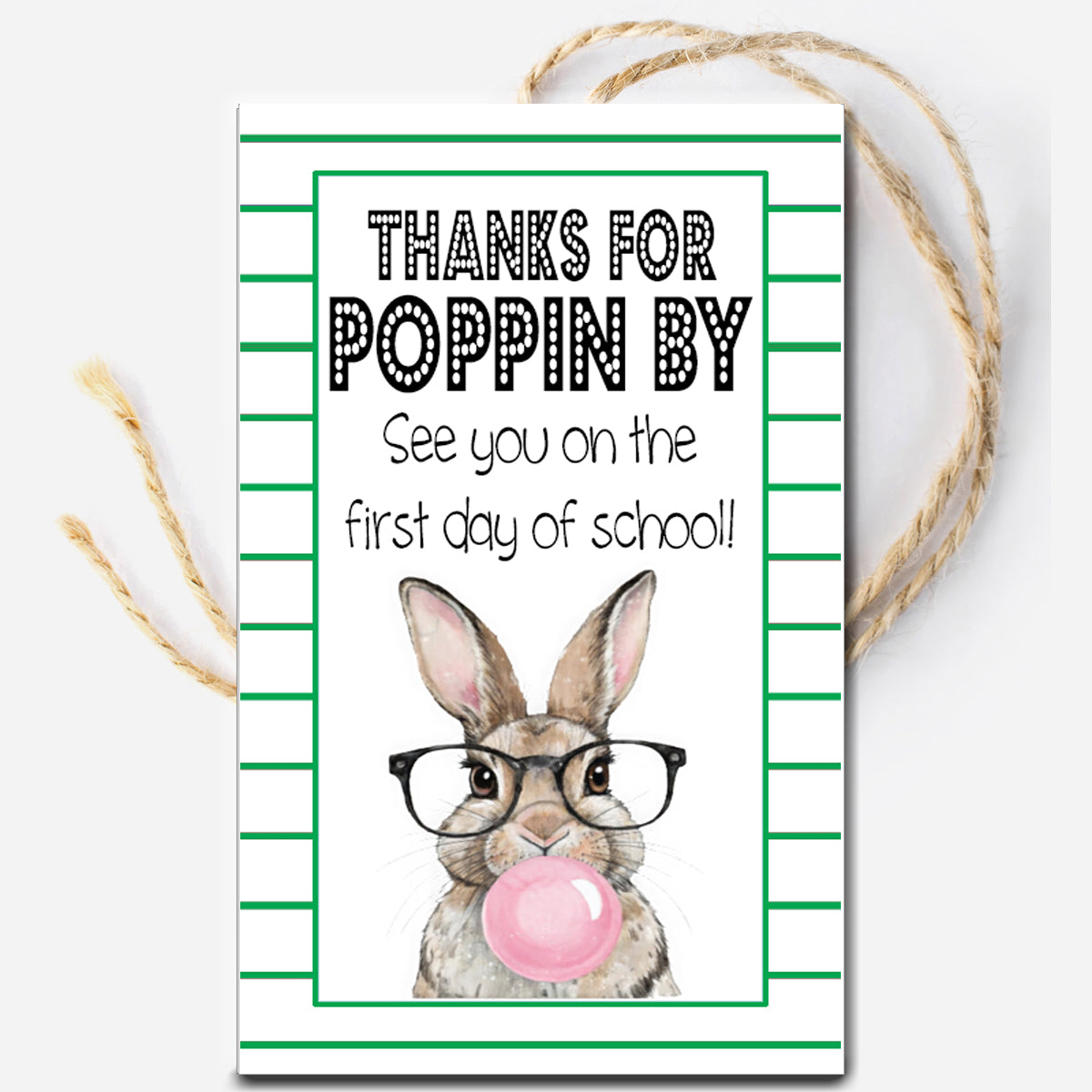 New School Year Poppin By Instant Download Tag – wacky-kracker