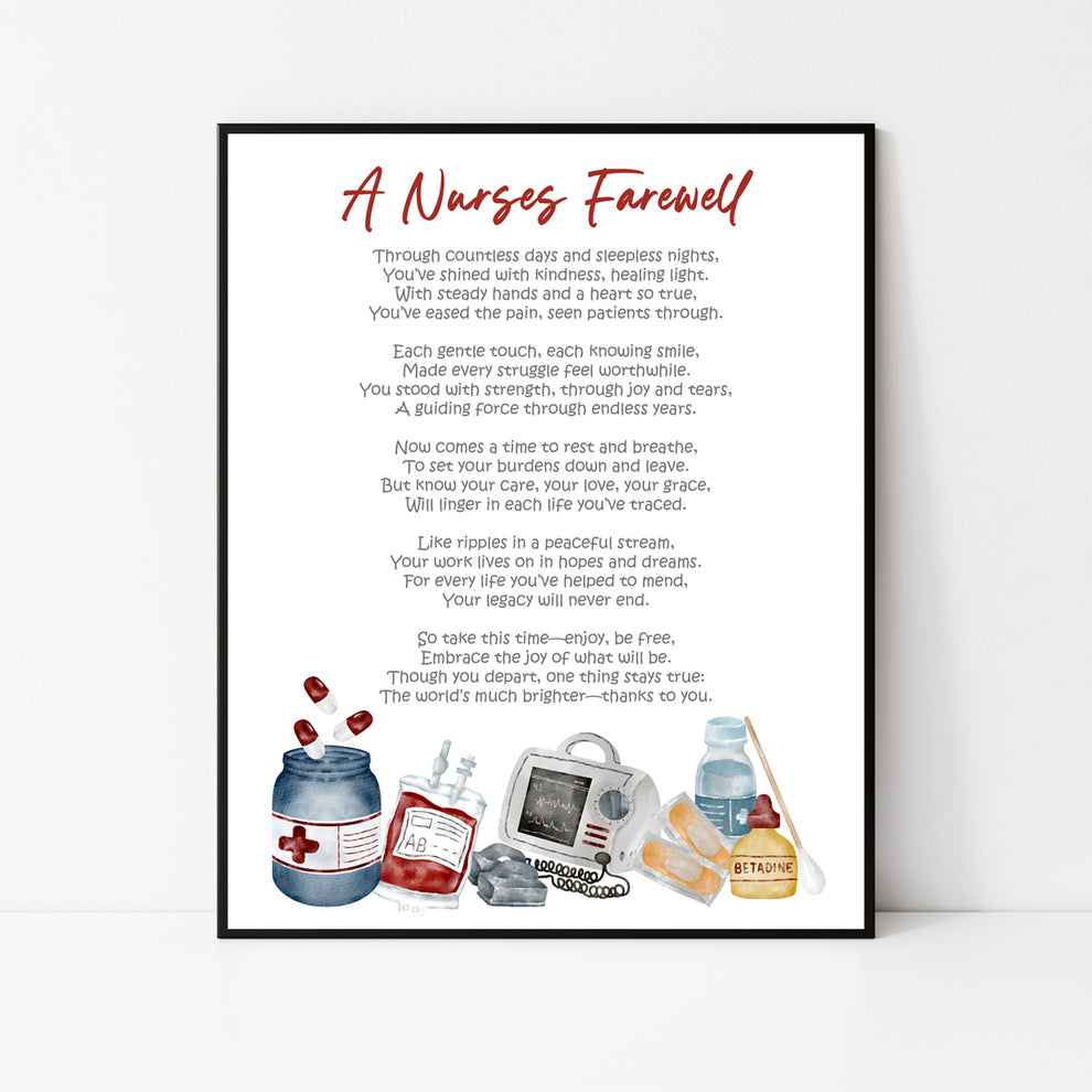 Nurses Farewell Sign Instant Download – wacky-kracker