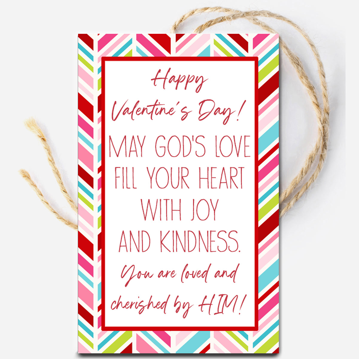 Valentine's Day Prayer Instant Download Tag – wacky-kracker
