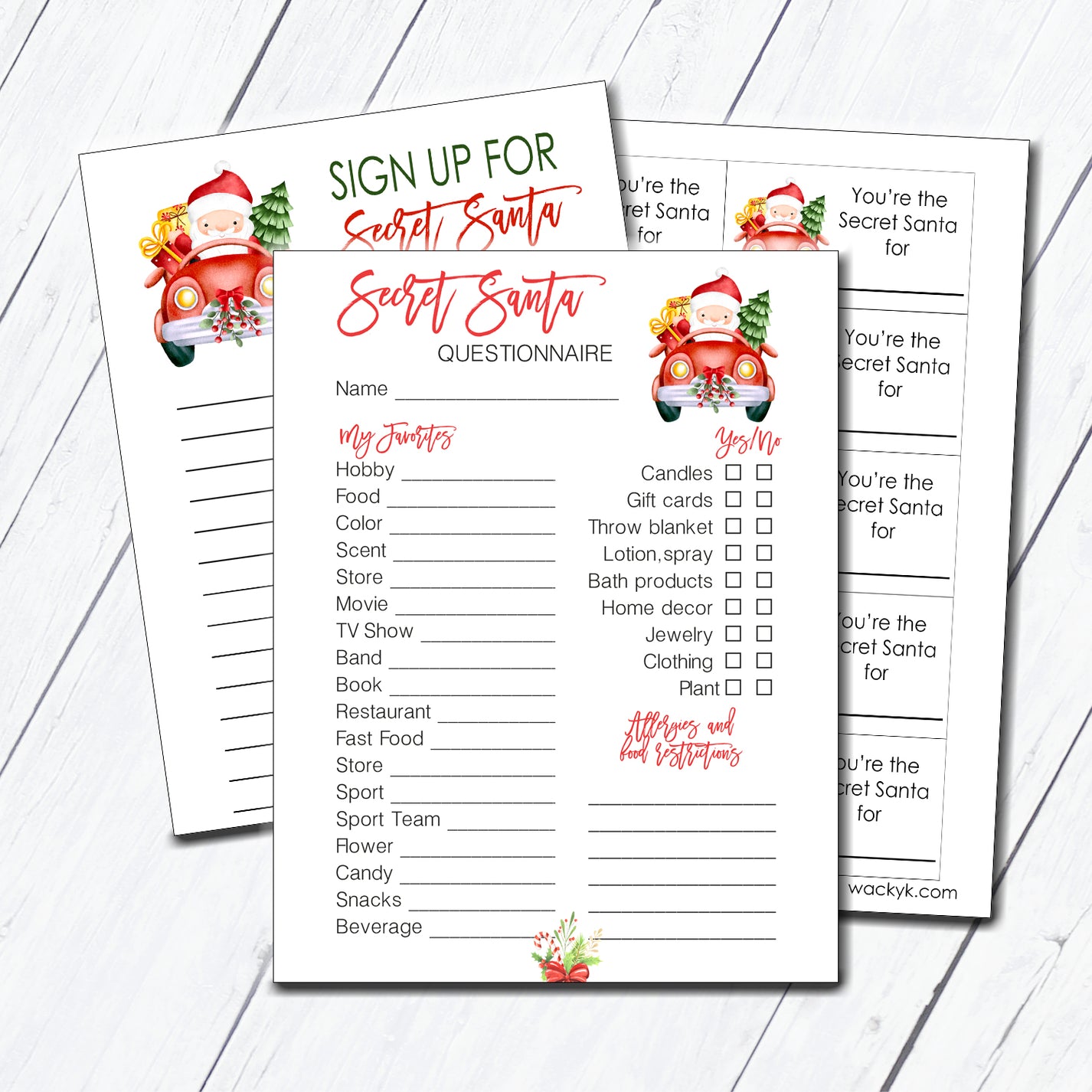 Secret Santa Kit – wacky-kracker